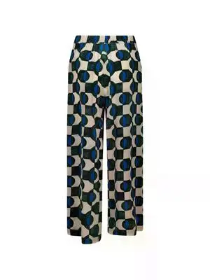 Max Mara Geometric Print Palazzo Pants