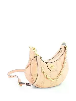 Gucci Gg Matelassé Leather Mini Shoulder Bag - Neutrals