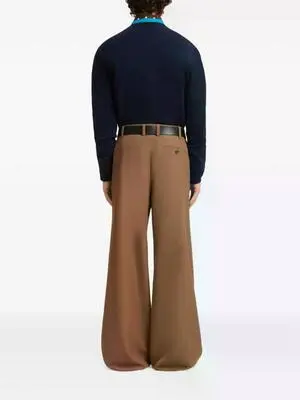 Marni Technical Wool Trousers With Buttoned Flap