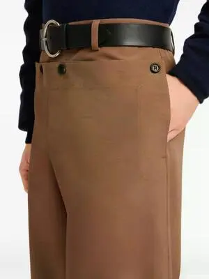 Marni Technical Wool Trousers With Buttoned Flap