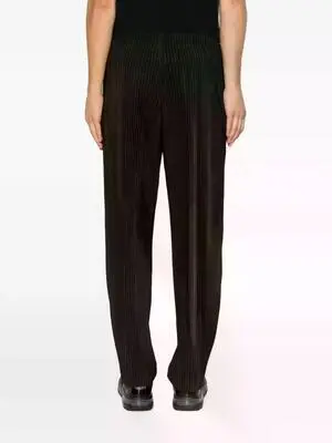 Issey Miyake Pleated Trousers With Zip Detailing