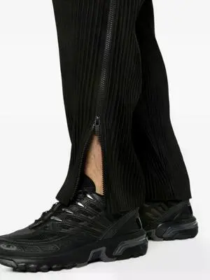 Issey Miyake Pleated Trousers With Zip Detailing