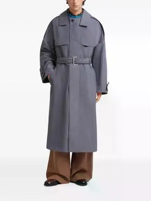 Marni Belted Trench Coat - Blue