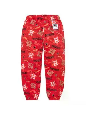 Supreme X Mitchell & Ness Teams Logo-print Track Pants - Red