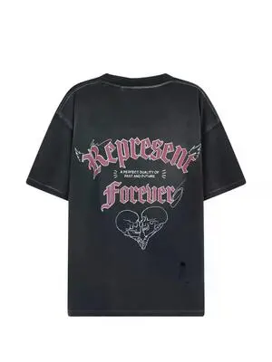 REPRESENT Print-detail Distressed T-shirt