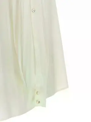 DI.LA3 PARI' Di.la3 Pari Asymmetrical Silk Crêpe De Chine Shirt