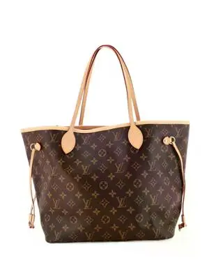 LOUIS VUITTON Monogram Canvas Mm Tote Bag - Brown