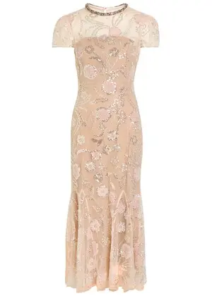 Self-portrait Applique Cocktail Dresses