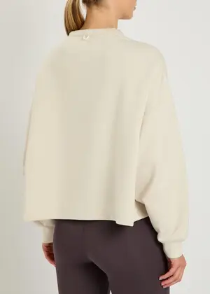 Nike Cropped Jersey Sweatshirt - Beige