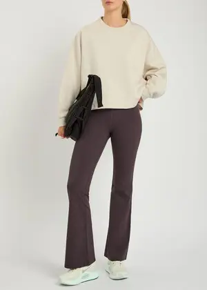 Nike Cropped Jersey Sweatshirt - Beige