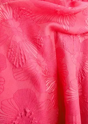 Talbot Runhof Floral Jacquard Midi Dress