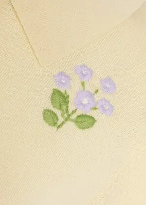 SELF-PORTRAIT Floral Embroidered Wool Cardigan