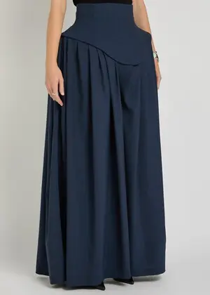A.W.A.K.E. Mode Basque Pleated Wool-blend Wide-leg Trousers