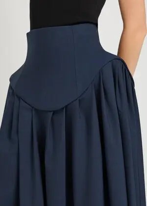 A.W.A.K.E. Mode Basque Pleated Wool-blend Wide-leg Trousers