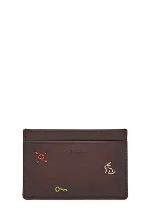 Paul Smith Embroidered Leather Card Holder