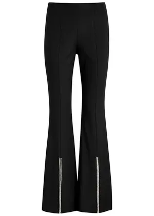 Alice + Olivia Embellished Flare Trousers