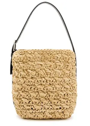 TOTEME Belted Raffia Tote