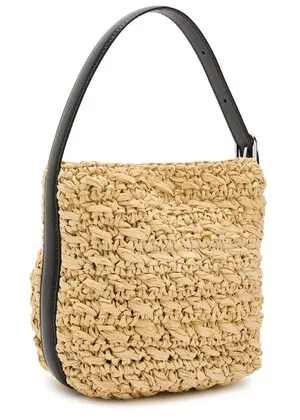 TOTEME Belted Raffia Tote