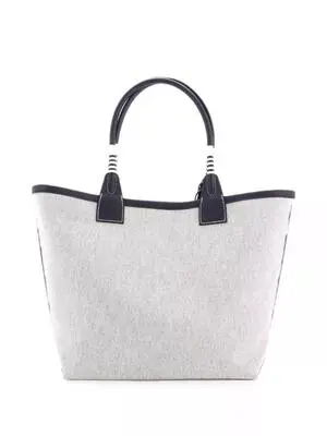 Hermès Sac Steeple Toile With Leather 28 Tote Bag