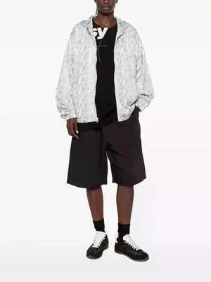 StÜssy Snake-print Zip-up Hoodie