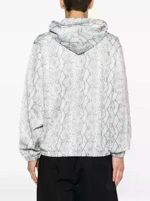 StÜssy Snake-print Zip-up Hoodie
