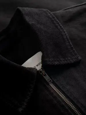 Wood Wood Bo Corduroy-collar Zip-up Cotton Jacket