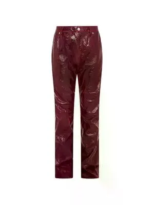 Martine Rose Patent-effect Faux Leather Trousers