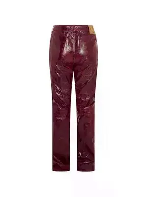 Martine Rose Patent-effect Faux Leather Trousers
