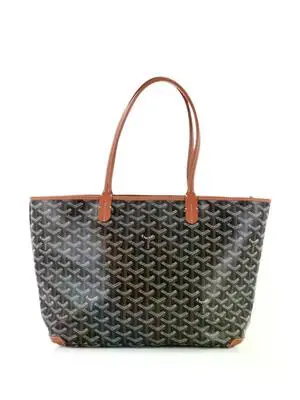 Goyard Artois Pm Tote Bag In Coated Canvas - Brown
