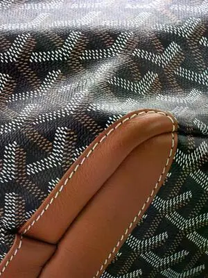 Goyard Artois Pm Tote Bag In Coated Canvas - Brown