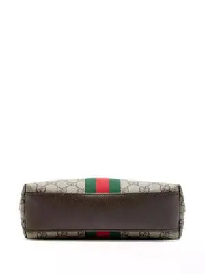 Gucci Small Gg Supreme Ophidia Dome Crossbody Bag - Neutrals