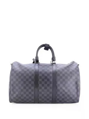 LOUIS VUITTON Keepall Bandoulière 45 Travel Bag - Black