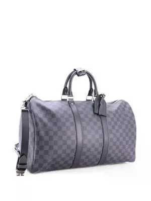 LOUIS VUITTON Keepall Bandoulière 45 Travel Bag - Black