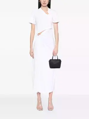 Fendi Mini Zucchino Canvas Handbag - Black
