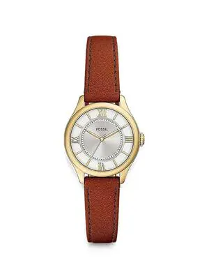 Fossil Gilmore Leather-strap 28mm Watch
