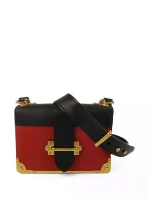 Prada Calf Leather Mini Shoulder Bag - Red