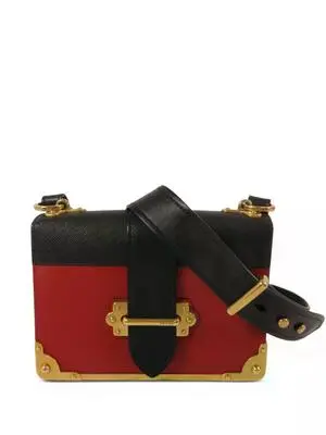 Prada Calf Leather Mini Shoulder Bag - Red