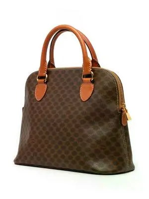 Celine Macadam Coated Canvas Dome Handbag