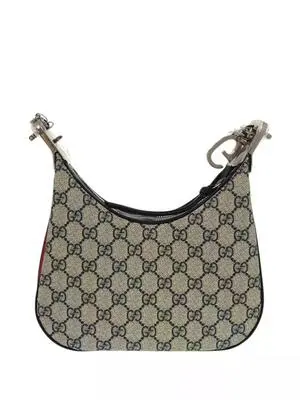 Gucci Small Gg Supreme Canvas Attache Crossbody Bag - Neutrals