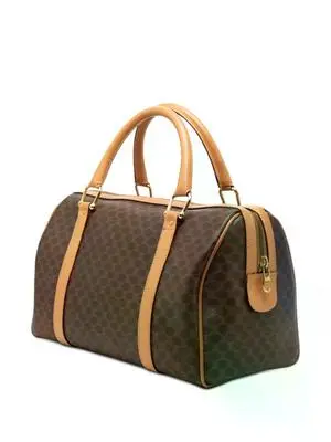 Celine Macadam Coated Canvas Boston Bag