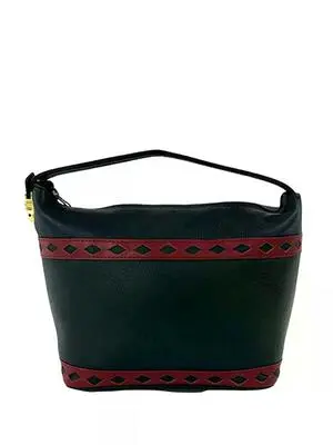Saint Laurent Diamond Cut Leather Handbag