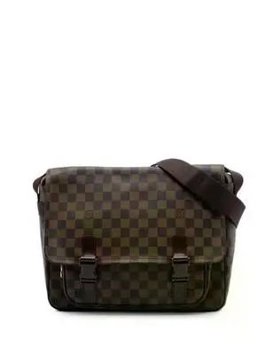LOUIS VUITTON Damier Ebene Melville Crossbody Bag - Brown