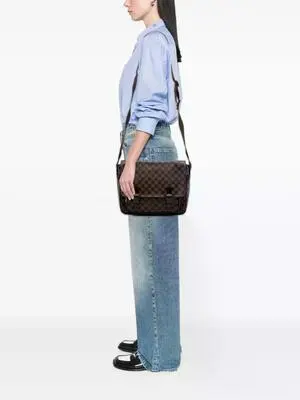 LOUIS VUITTON Damier Ebene Melville Crossbody Bag