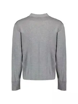 Officine Générale Polo-collar Knitted T-shirt