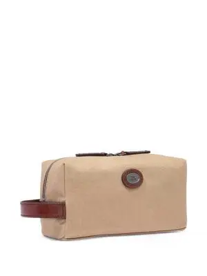 THE BRIDGE Leather-trimmed Wash Case