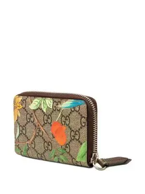 Gucci 2016-2026 Gg Supreme Tian Coin Pouch - Neutrals