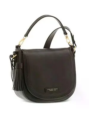 THE BRIDGE Leather Shoulder Bag With Tassel Detail