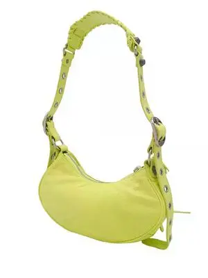 Balenciaga Lambskin Motocross Le Cagole Xs Crossbody Bag - Yellow