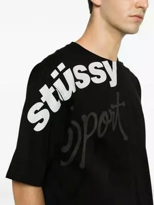StÜssy Logo-print Cotton T-shirt