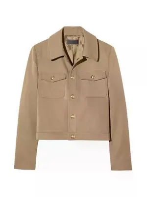 NILI LOTAN Edna Cropped Jacket - Neutrals